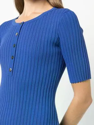 Lhd Samphire Knitted Dress - Blue
