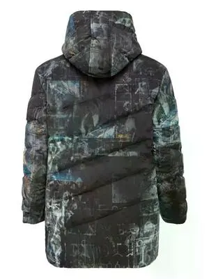 Yohji Yamamoto Graphic-print Padded Jacket