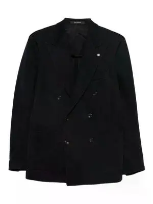 Tagliatore Double-breasted Pocket Blazer - Black