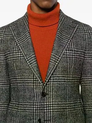Tagliatore Checked Button Jacket - Grey