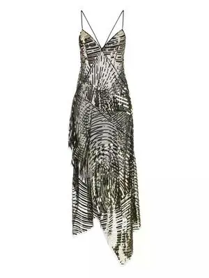 Emilio Pucci Sequin-embroidered Asymmetric Dress