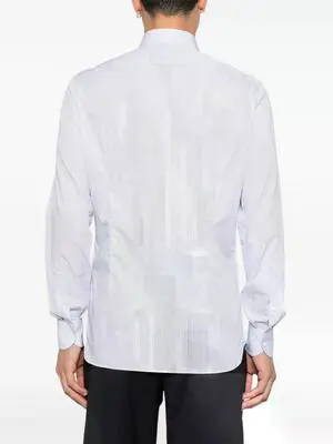 TRUZZI Buttoned Striped Shirt - Blue