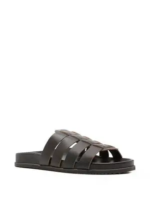 ANCIENT GREEK SANDALS Laodamas Woven Strap Sandals - Brown