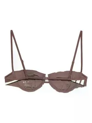 SIR. Linocut Striped Bikini Top