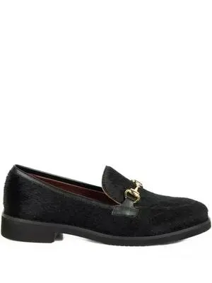 VIOLA RICCI Pony-hair Loafers With Gold-tone Hardware