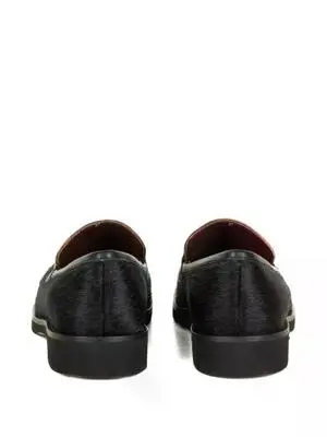 VIOLA RICCI Pony-hair Loafers With Gold-tone Hardware