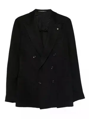 Tagliatore Double-breasted Pocket Blazer - Black
