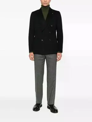 Tagliatore Double-breasted Pocket Blazer - Black