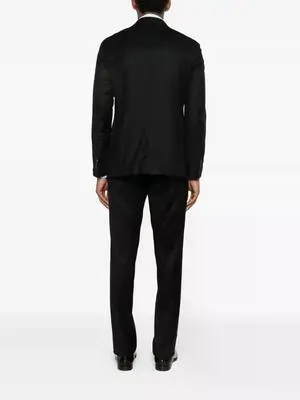 Tagliatore Notched-lapel Suit - Black