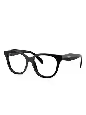 Prada Rectangle Frame Eyeglasses - Black