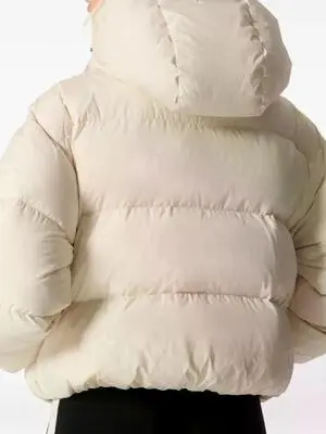 Perfect Moment Cream Cropped Puffer Jacket - Neutrals