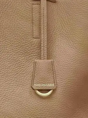 MAISON DE SABRE Leather Tote Bag - Neutrals