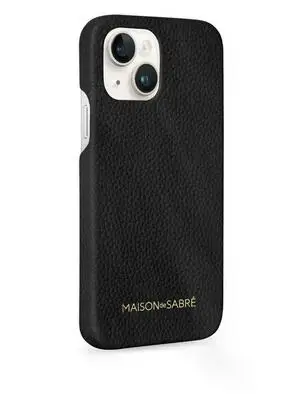 MAISON DE SABRE Leather Phone Case - Black