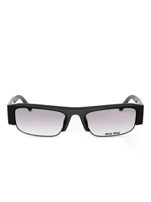 Miu Miu Rectangle Frame Sunglasses - Black