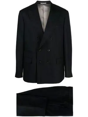Brunello Cucinelli Chalk-stripe Double-breasted Suit