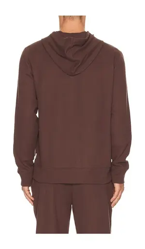 Onia Waffle Half Button Hoodie