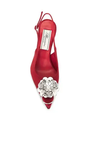 Blumarine Satin Sling Back Pump