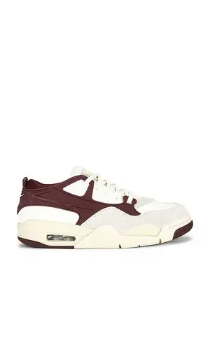 JORDAN 4 Rm Sneaker - Sail  Coconut Milk & Dark Team Red