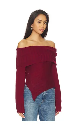 Line & Dot Betty Off-the-shoulder Sweater