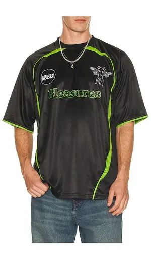 PLEASURES Aqua Soccer Jersey