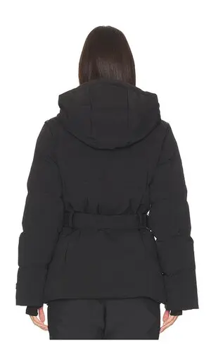 HALFDAYS Hedy Jacket With Belt And Hood - Black