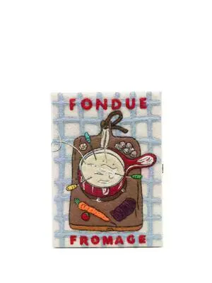 OLYMPIA LE-TAN Olympia Le-Tan Fondue Fromage Clutch Neutrals