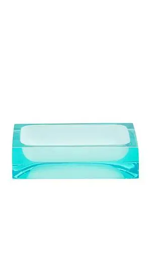 Jonathan Adler Hollywood Soap Dish In Teal - Celadon