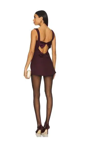 MORE TO COME Oriana Mini Dress - Plum