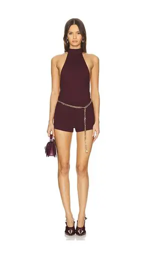 Nbd X Christina Elezaj The Jarrah Romper - Wine