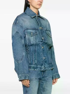 JEAN PAUL GAULTIER Lace-up Denim Jacket
