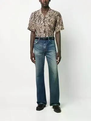 Saint Laurent 70's Whiskering Effect Bootcut Jeans