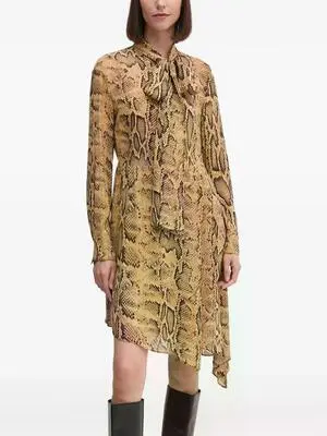 Sisley Snake-print Mini Dress