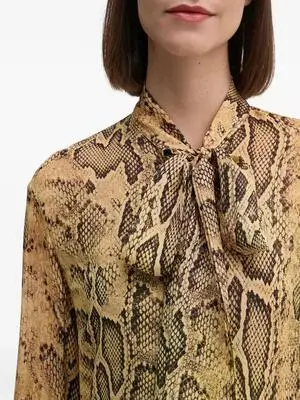 Sisley Snake-print Mini Dress