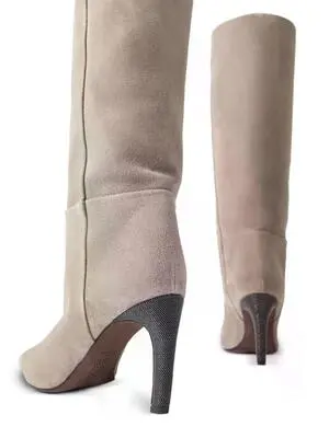 Brunello Cucinelli Monili-detail Knee High Boots