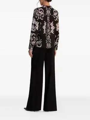 Alice + Olivia Willa Floral Print Top