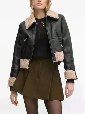 Sisley Faux-leather Jacket