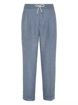Men's Brunello Cucinelli Blue Pants