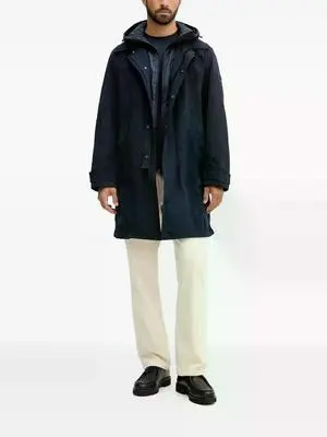 BOSS Hooded Layered Coat