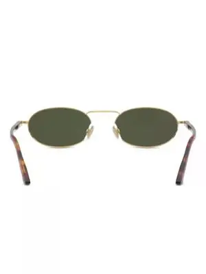 Persol Oval Frame Sunglasses - Gold