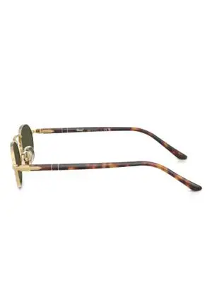 Persol Oval Frame Sunglasses - Gold