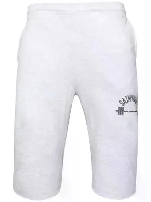 SAINTWOODS Logo-print Cotton Track Shorts