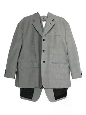 Comme Des Garçons Plaid-pattern Blazer