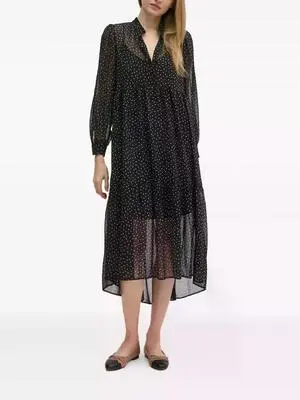 Sisley Polka-dot Midi Dress