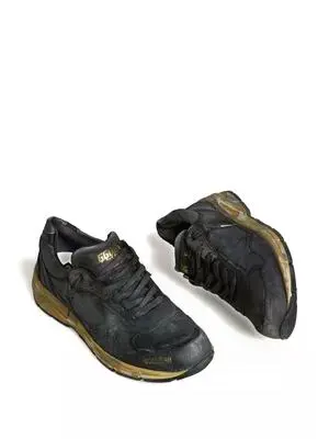 GOLDEN GOOSE Leather Lace-up Sneakers - Black