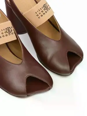 MAISON MARGIELA Open-toe Slingback Sandals - Brown
