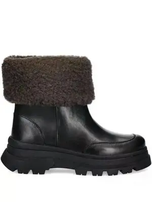 Round Toe Lug Sole Boots