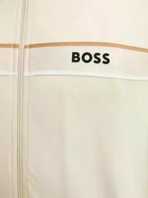 BOSS Striped Zip-up Sweatshirt