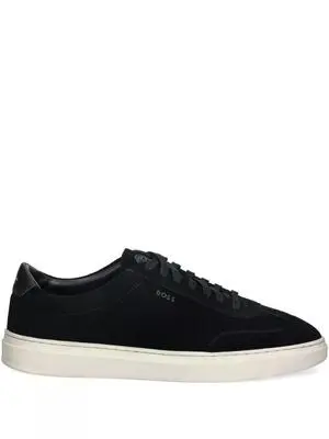BOSS Panelled Suede Sneakers