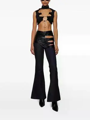 DI PETSA Draped Bootcut Jeans