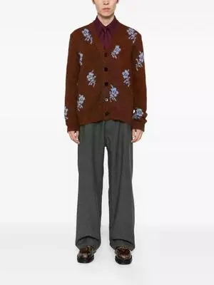 JIL SANDER Floral Print Cardigan